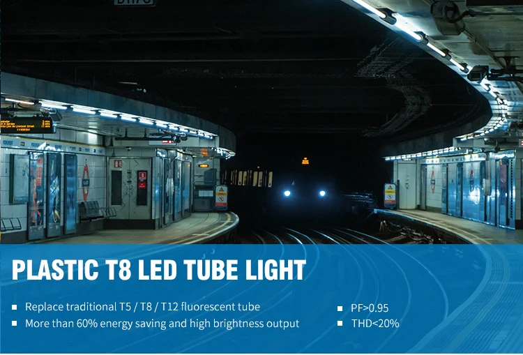 Industrial Plastic G13 600mm 1200mm 2ft 4ft 9w 18w Led Tube T8,Led Light Tube,Led Tube Light ...