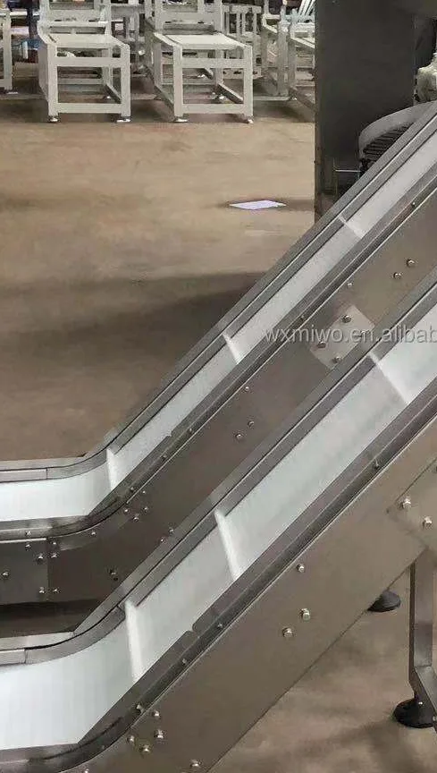 Inclined Modular Belt Conveyor Easy Clean For Nut Processing Line - Buy ...
