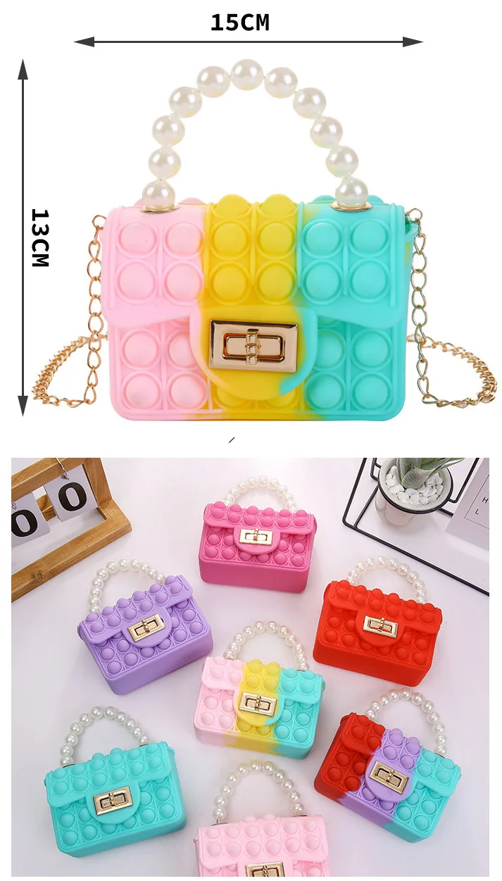 Little Girls Crossbody Purses Toddler Handbag Mini Fidget Toy Purse ...