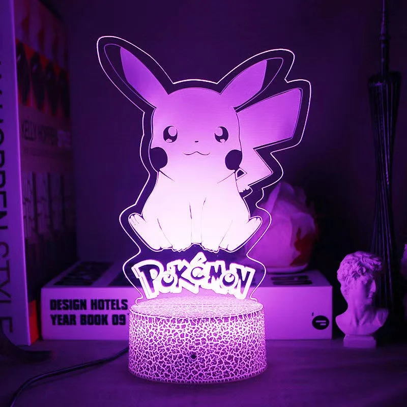Pikachu 3d Lamp Action Figure Visual Illusion Led Lamp| Alibaba.com