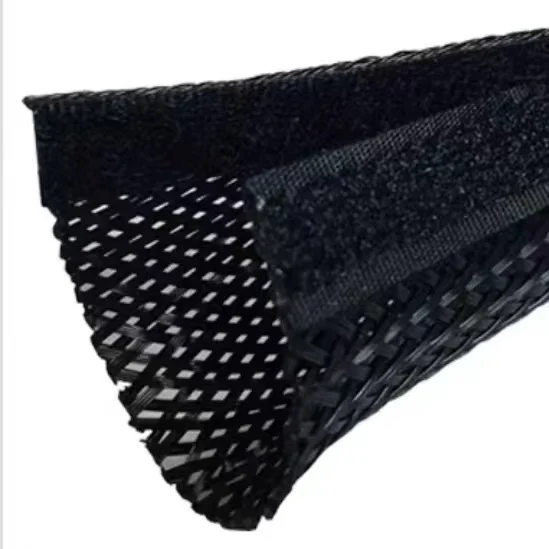 Cable Management Split Braided Mesh Hook-and-Loop PET Expandable Cable ...