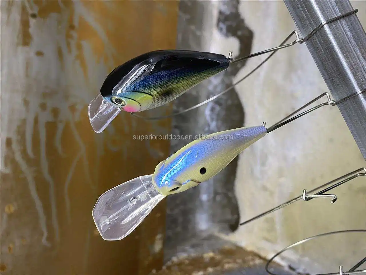 SUPERIORFISHING Square Bill Crankbait 55mm 65mm 75mm Multi Color ABS ...