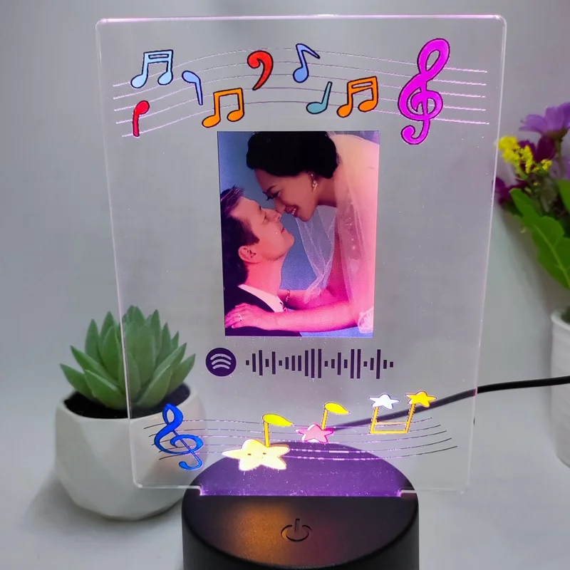 Spotify Code Color Light Scannable Song Code Photo Led Night Lamp ...