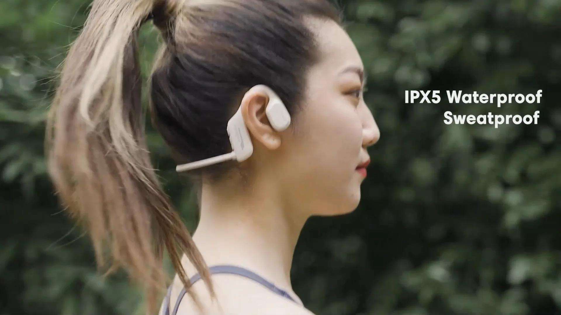 Neckband Sound Stereo Ear Hook Bluetooth Waterproof Bt Wireless Sport ...