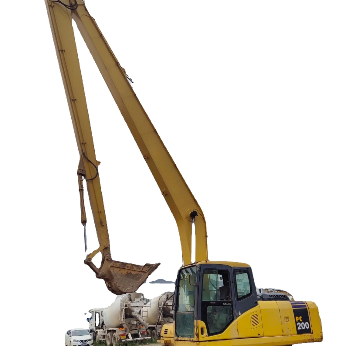 Long Reach Excavator Boom Stick Pc200 Excavator Long Reach Boom Arm ...