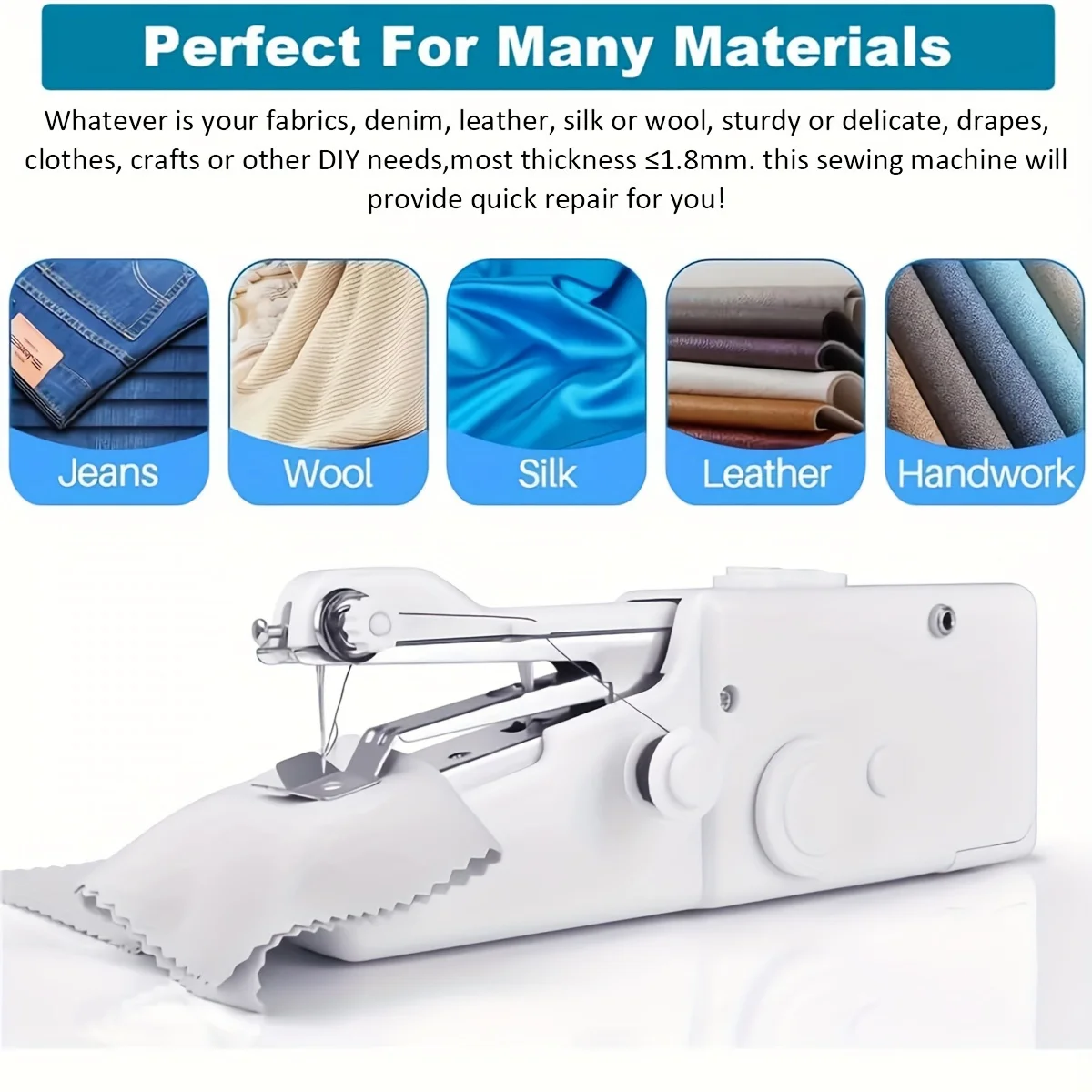 Portable Handheld Sewing Machine Quick Handheld Stitch Tool For Fabric ...