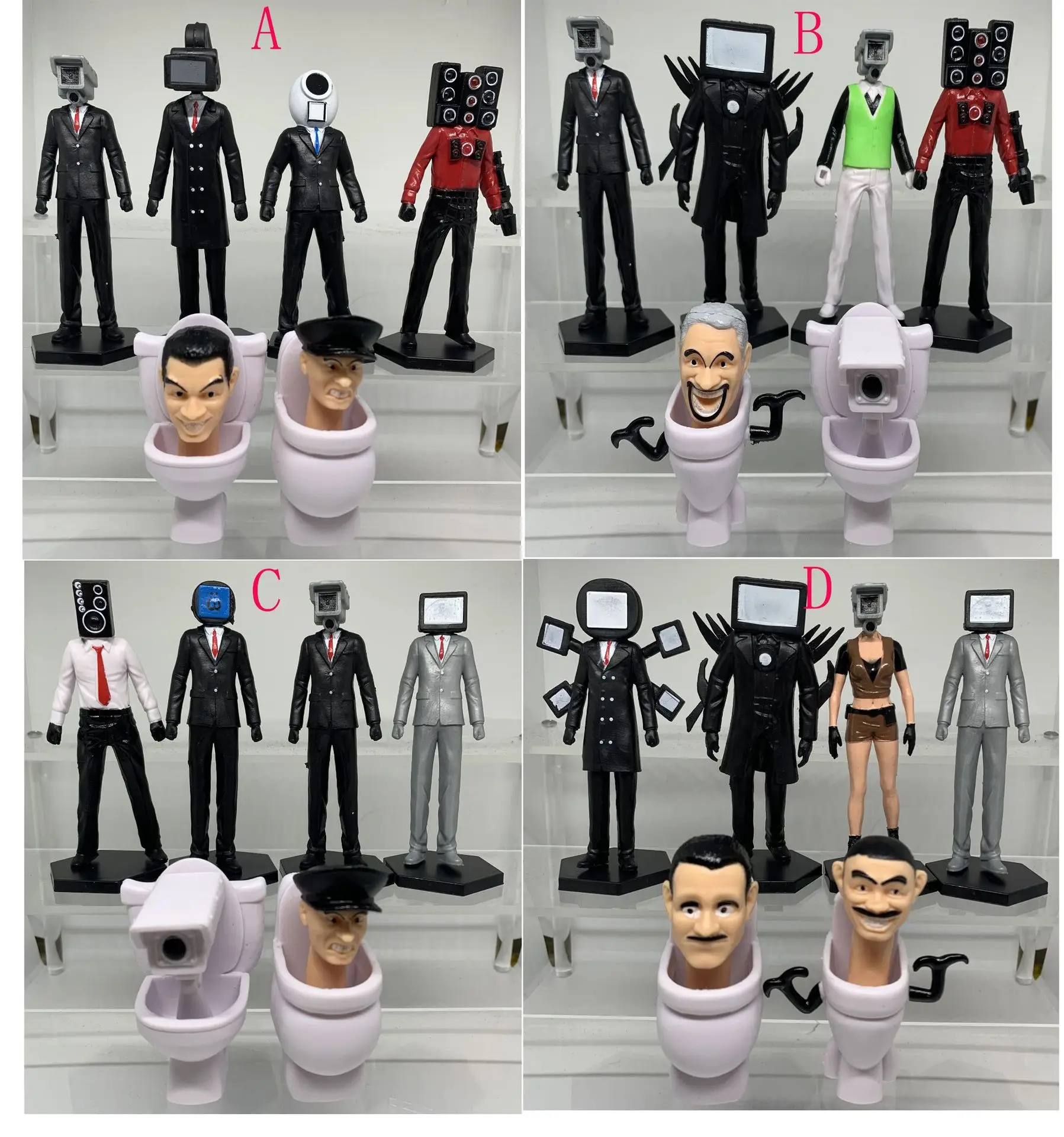 Xr Skibidi Toilet Series Pvc Figure Skibidi Toilet Game Doll Model Cake ...