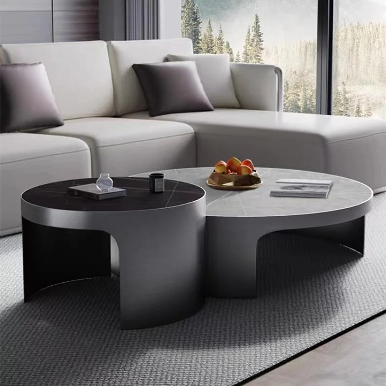 Luxury Gold Coffee Table Set - Foshan Manufacturer