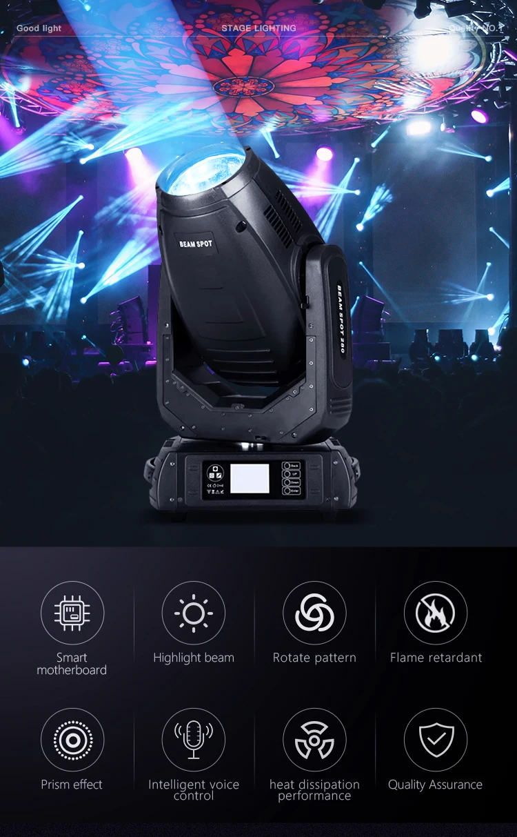 280w LED Beam Spot Wash 3in1 Moving Head Light - Ying Light