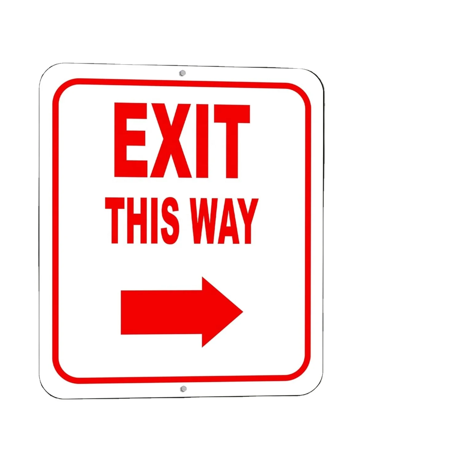 Exit This Way-Right Arrow Sign-Directional Exit Sign,Aluminum Sign For ...