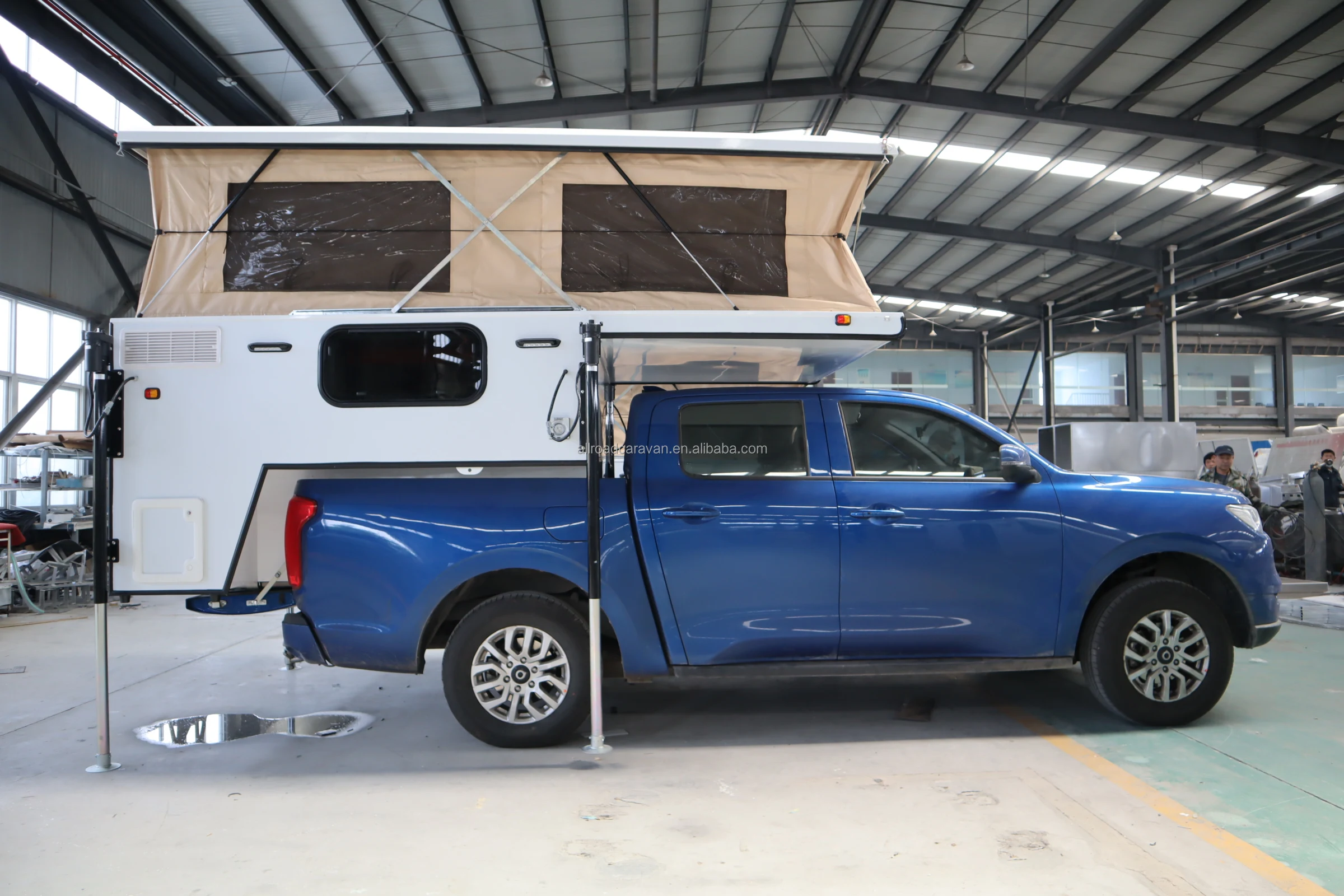 Pickup Truck Slide In Camper Pop Top Caravan With Low Power Consumption ...