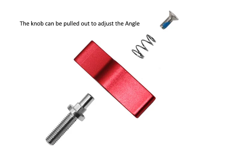 M5 Red Handle Aluminium Black Oxide Metric Adjustable Tightening Screw ...