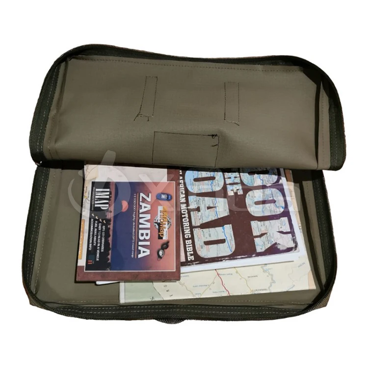 OEM Supplier Ripstop Canvas Map Bag 4x4 Portable Outdoor Documents Bag ...