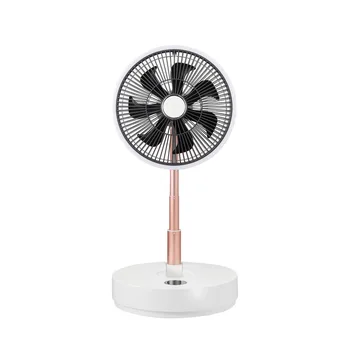 New Rechargeable Table Foldable Fan With Led Light Rotation 10000mah ...