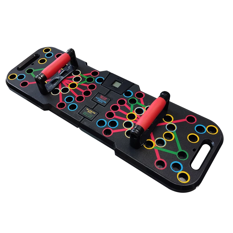 Professional 60 In 1 Portable Push Up Board Smart Digital Counting time ...