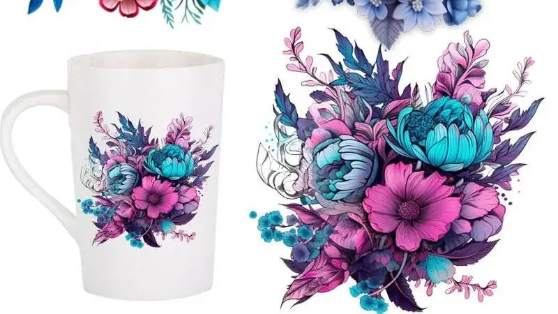 Hih Quality Uv Dtf Cup Wrap Transfers Decals For 40oa Cups Bottles ...