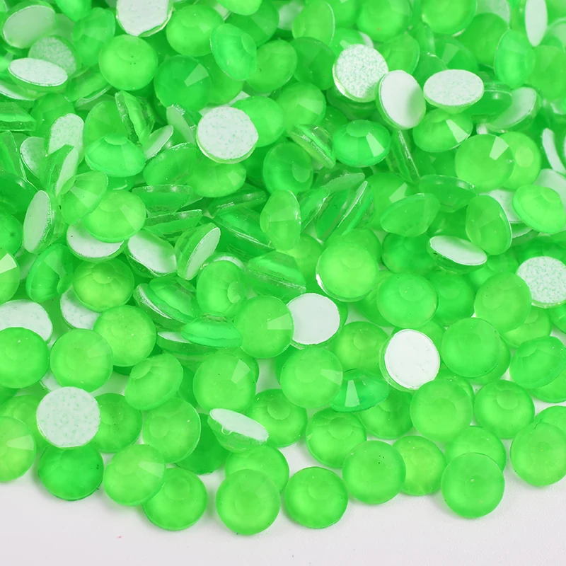 New SS6-SS30 Neon Ice Blue Color Round Crystal Stone Non Hotfix Strass ...