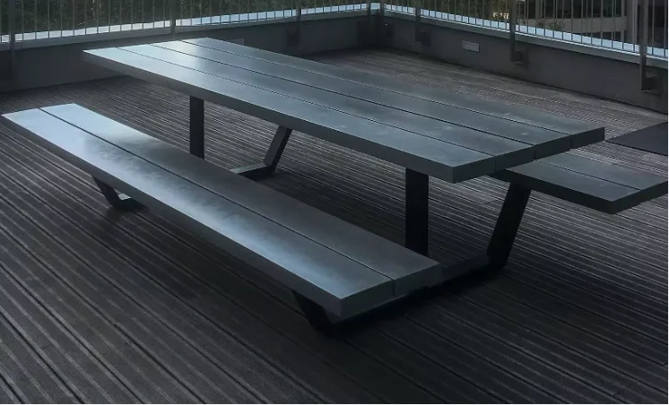 Table Benches Set Garden Dining Set Restaurant Outside Furniture Patio ...