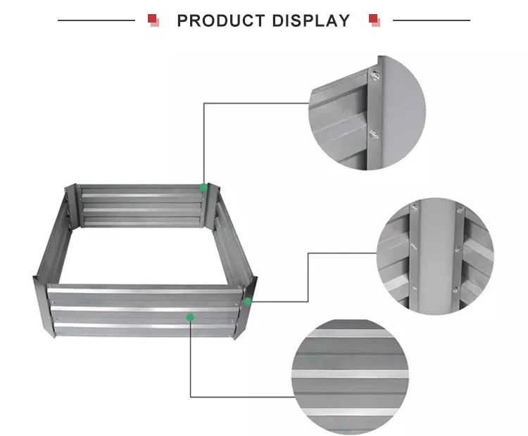 Vertical PVC Garden Plastic Raised Bed Planter Elevated Garden Grow Bed