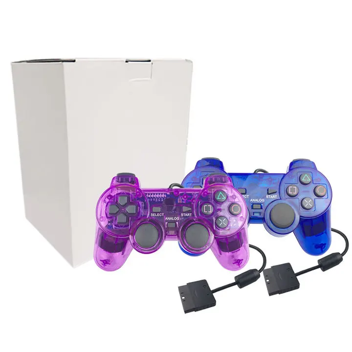 Hot Sale Cheap Price Transparent Ps2 Wired Gaming Joystick Vibration ...