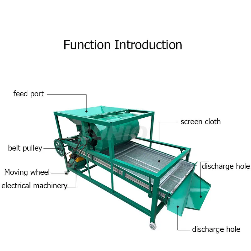Rice Sorghum Bean Sieve Screening Machine Electric Screening Cleaning ...