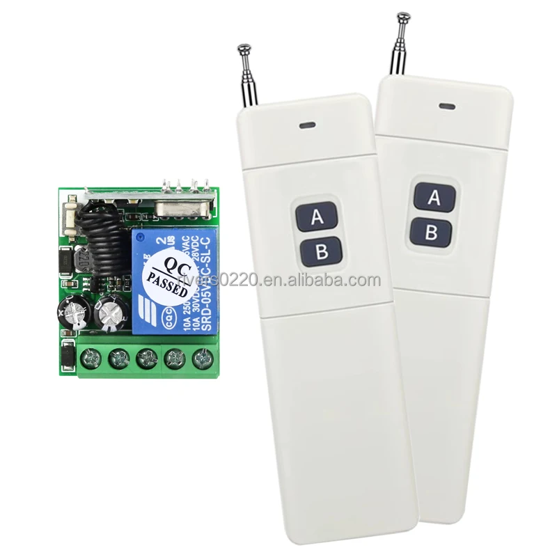 Long Rang DC24V 12V 10A 433Mhz Wireless RF Remote Control Switch ...