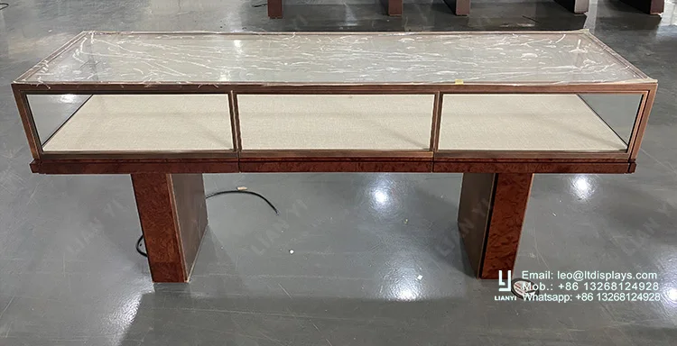 Factory Custom Beautiful Luxury Jewellery Table Cases Retail Store ...
