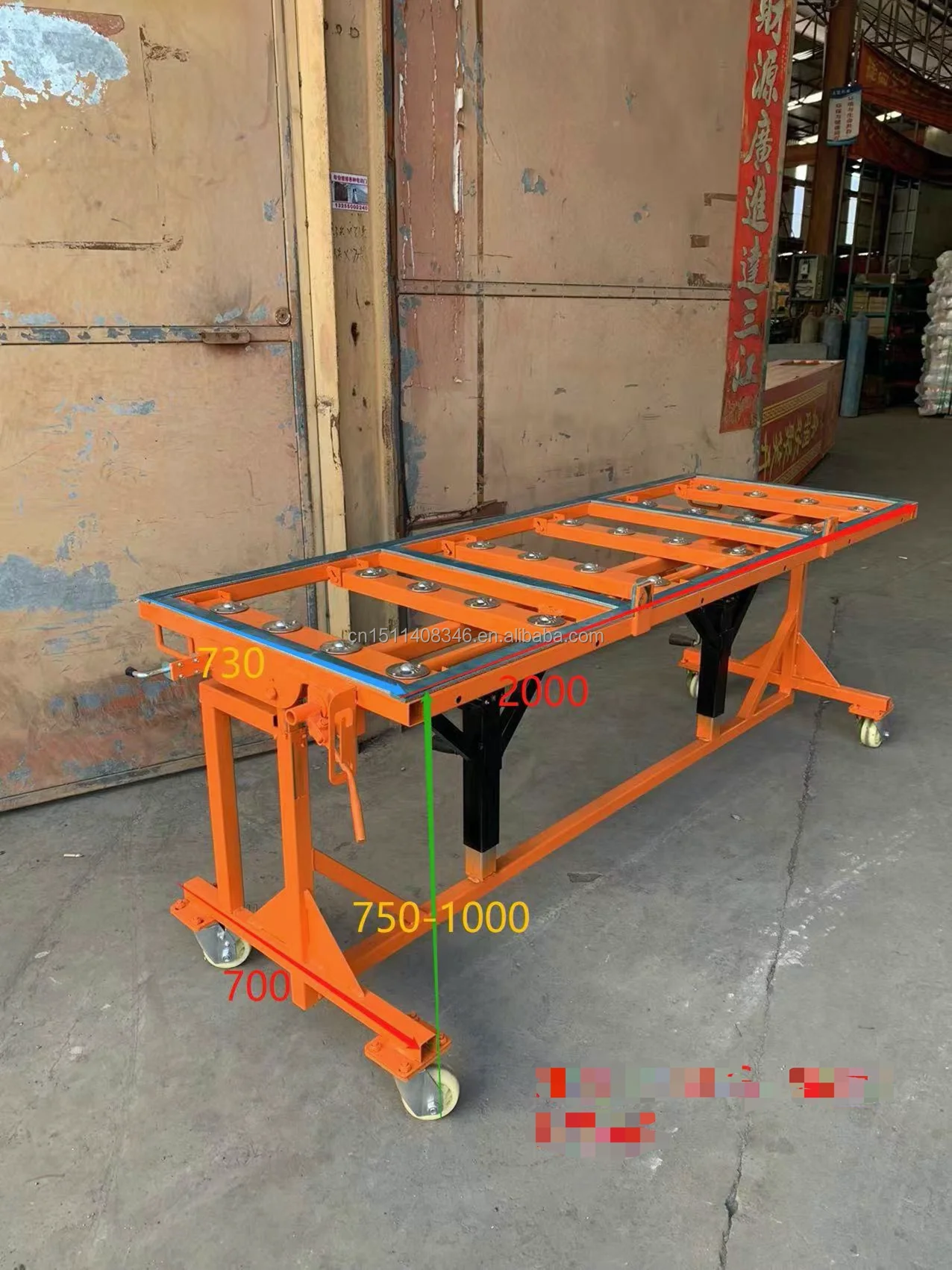 SANDE Slab Transport Cart: Heavy-Duty Trolley for Granite, Marble, and ...