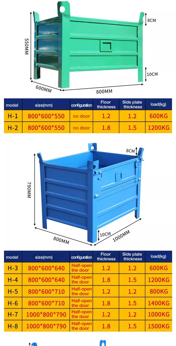 Oem Industrial Heavy Duty Forklift Crane Skip Bin For Quick Dumping ...