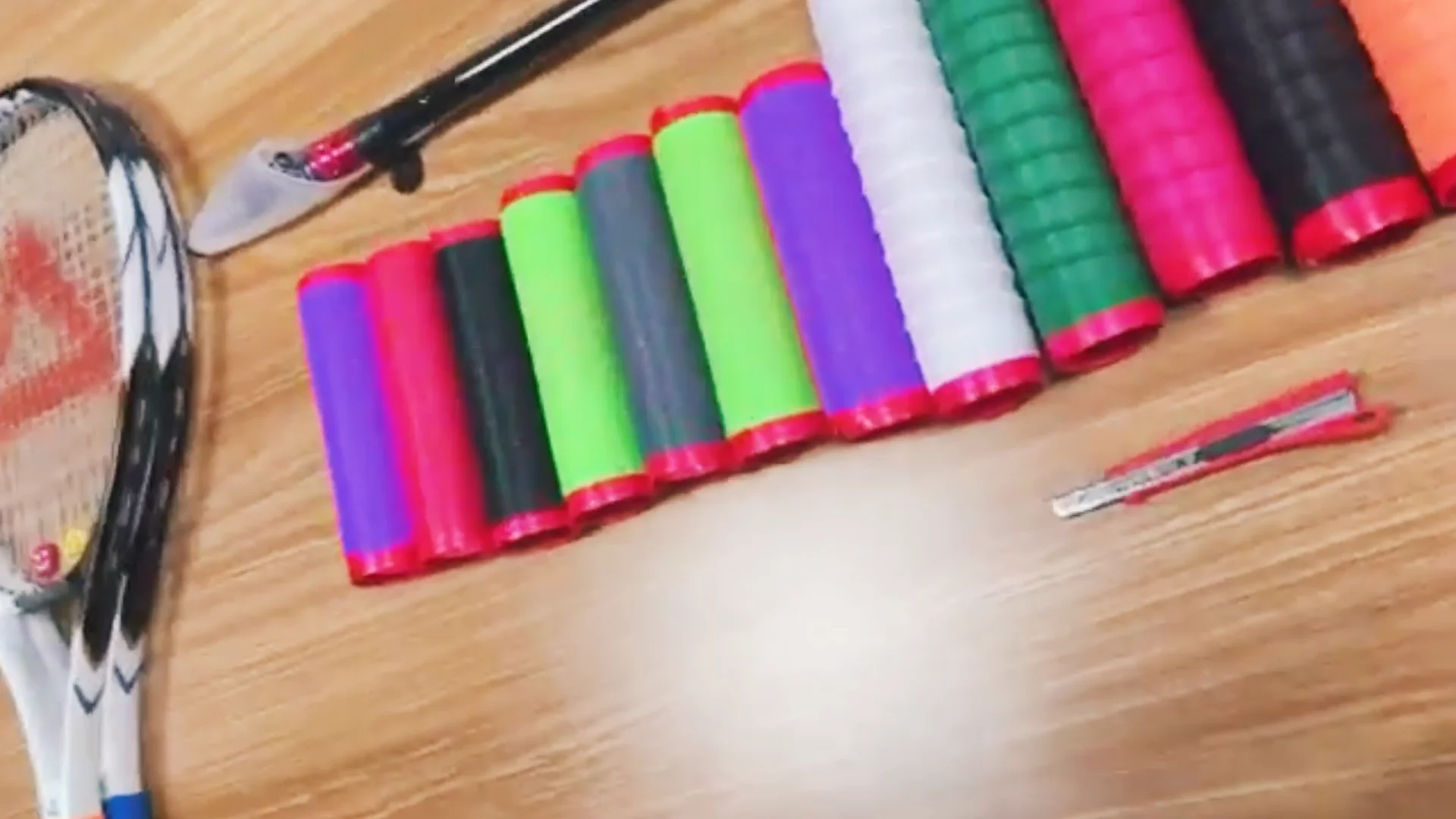 W-sp(cst) Tennis Racket Silicone Grip Skid Proof Tubing Handle Grip ...