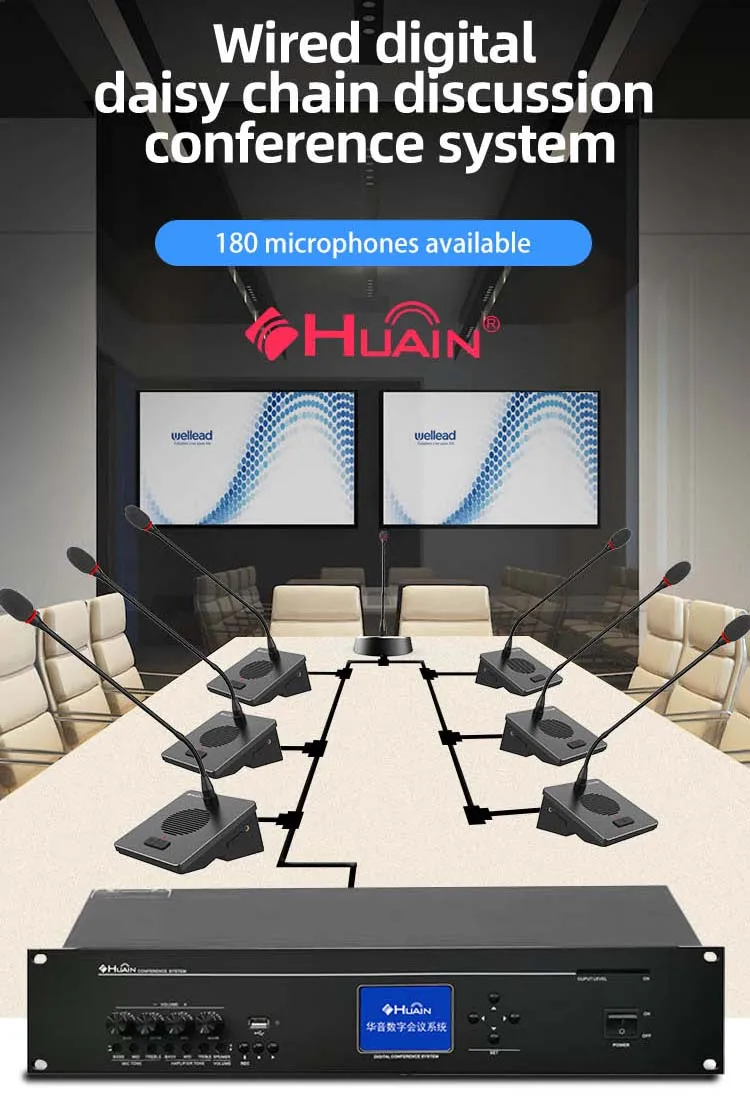 HUAIN Meeting Discussion Table - Wired Digital Conferencing