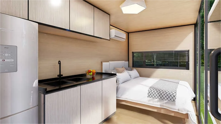 Luxury Prefab Houses 20ft/40ft Prefab House Modulat Tiny Homes Steel ...