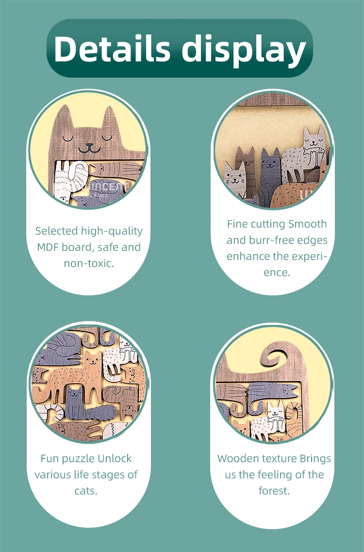 Mini Brain Teasers Difficult And Challengable Uv Printing Wooden Toy ...