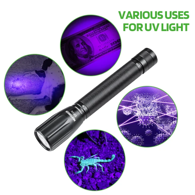 Purple Light Nextorch UV LED Flashlight Pet With Aluminum Pocket LED UV ...