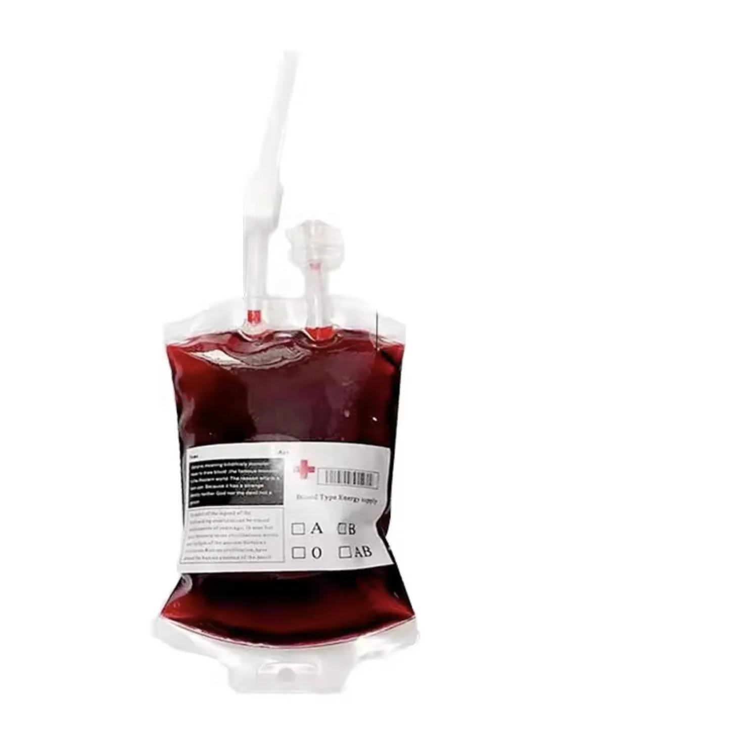 Blood Bag Double Tube Drink Pouch Concentrated Juice Energy Package ...