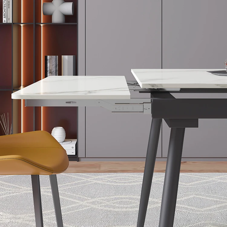 Modern Luxury Italy Slate Expandable Marble Dining Table Foldable ...