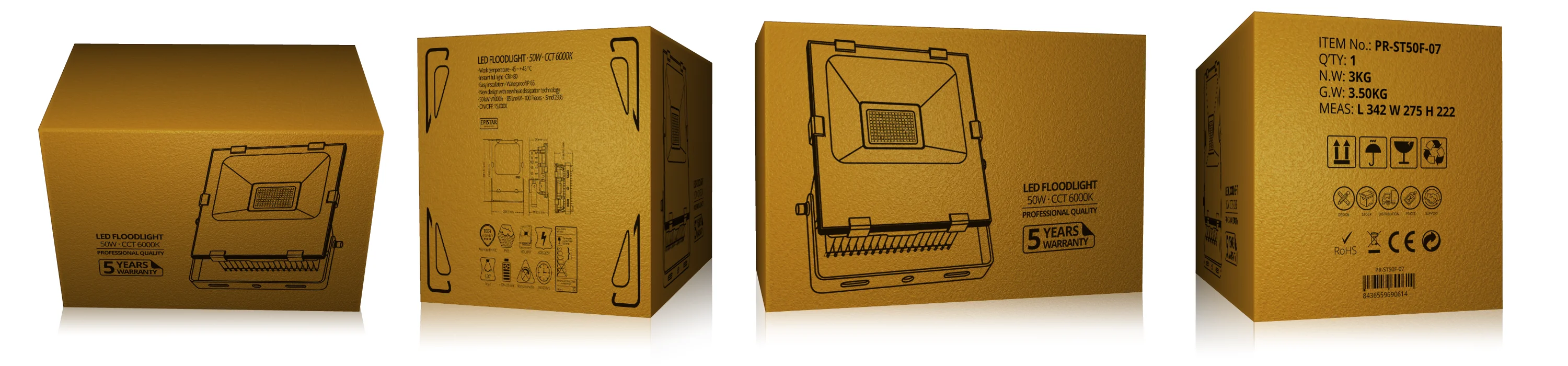 Explosion-proof Led All Plastic Fluorescent Tube With Emergency Light ...