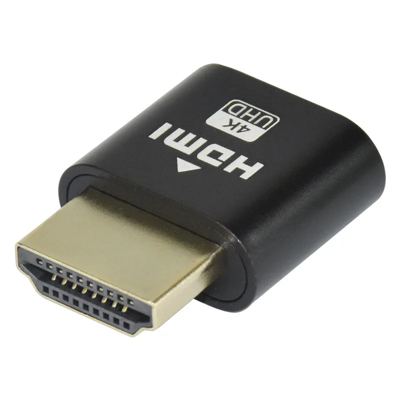 4K HDMI Dummy Plug HDMI DDC EDID Virtual Display Adapter High Resolution Virtual Monitor Display ...