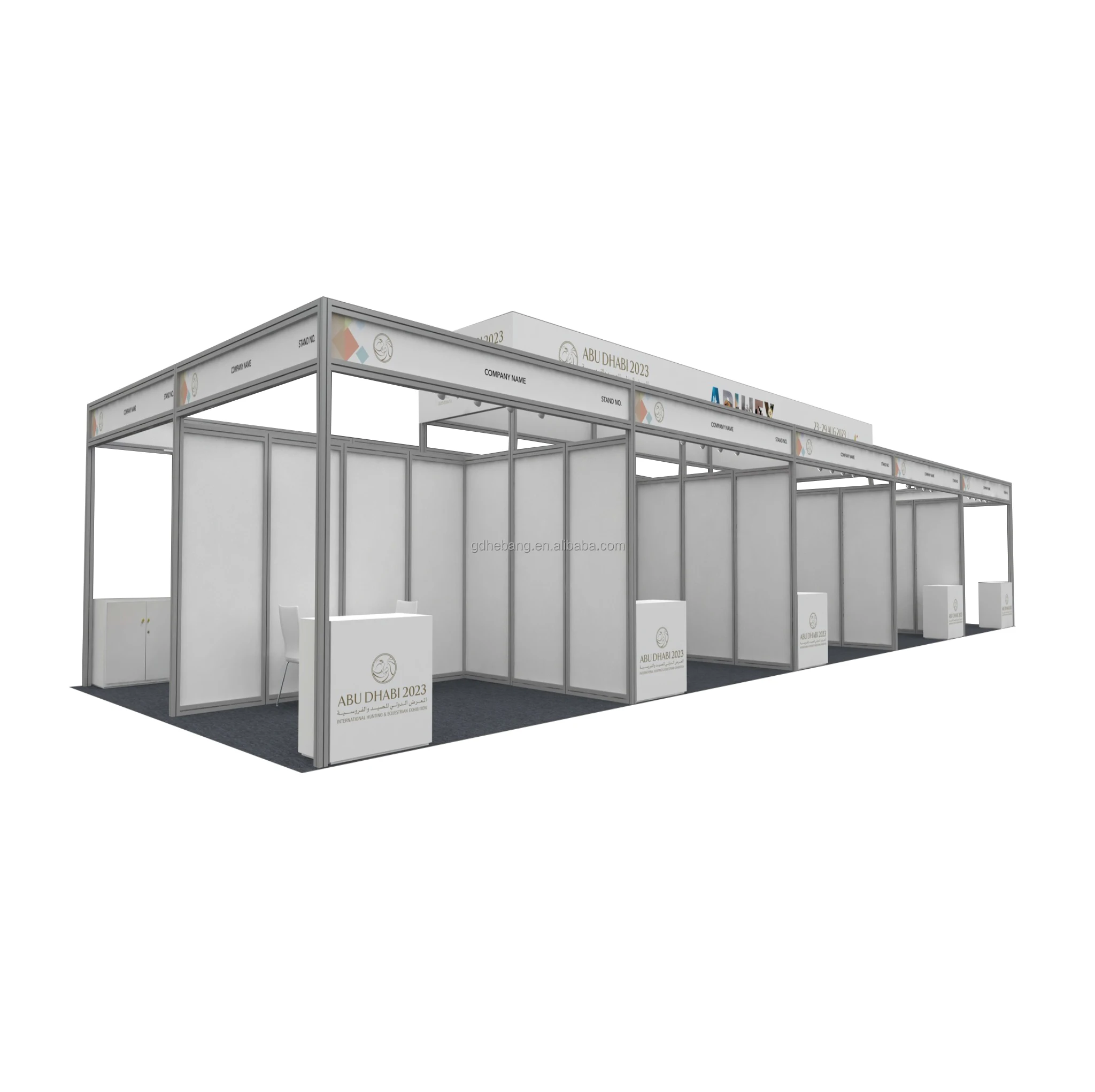 Modular System Aluminum 3x3 Standard Exhibition Booth| Alibaba.com