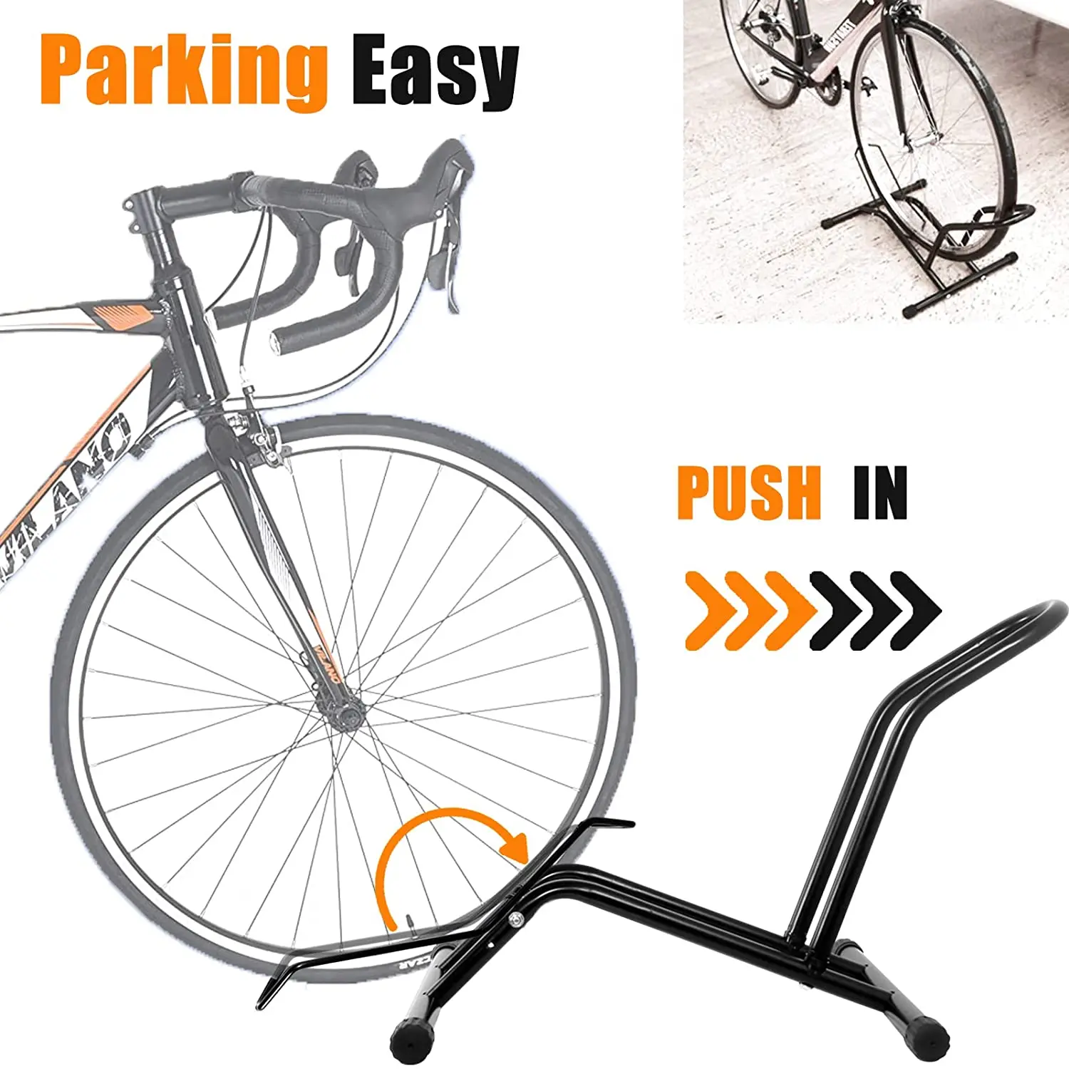 Indoor Small And Easy To Store Mountain Bike Ground Bicycle Parking ...