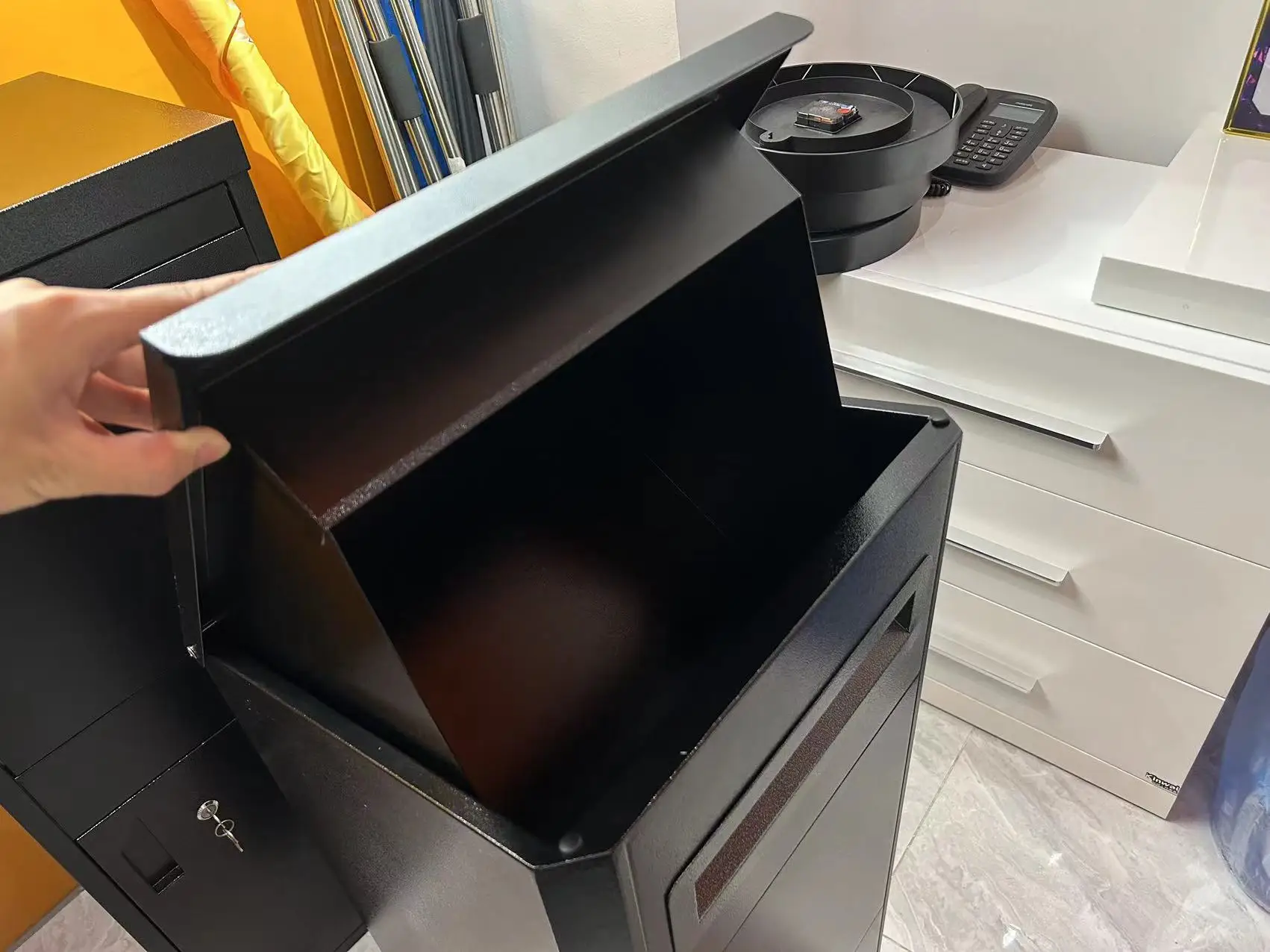 Galvanized Steel Large Safe Parcel Box Parcel Drop Box For Package ...