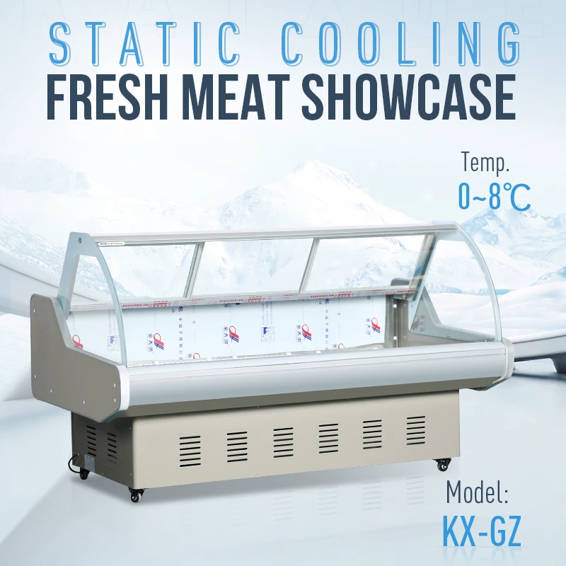 Supermarket Showcase Freezer Display Meat/deli Fridge