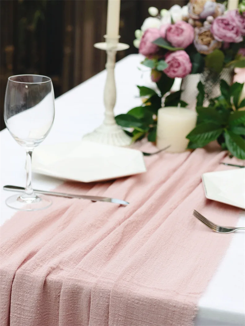 Serviettes De Table Pour Mariage Coton Dusty Blue Gauze Table Napkins ...