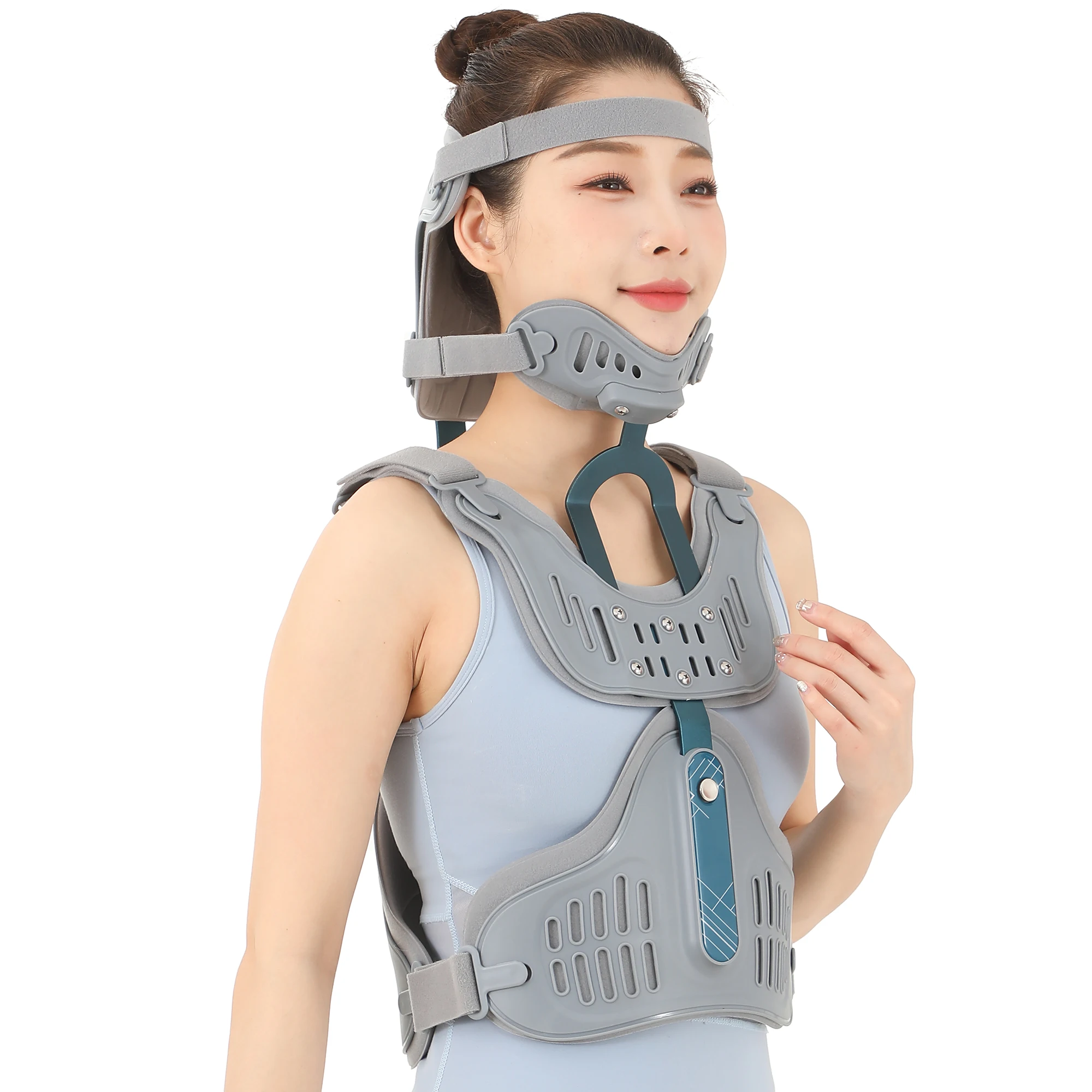 Head-Neck-Chest Stabilization Brace Type I - Aluminium Alloy Frame with ...