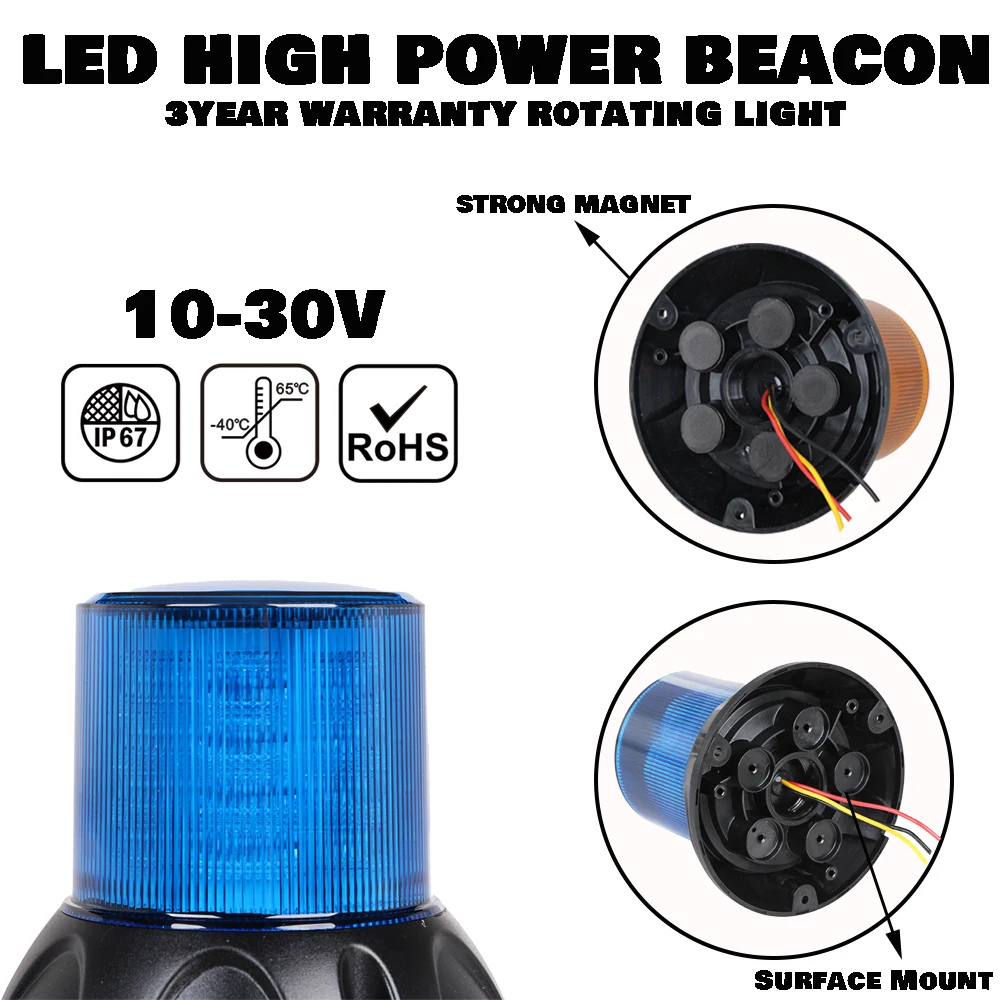 IP 67 /ECE R10/Emark Certificates Beacon Light for Trailers/trucks ...