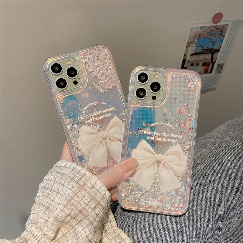 Premium TPU Phone Case - Liquid Quicksand Glitter Cover