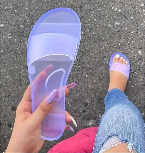 S1002 New Styles Women Transparent Upper Sandals Hot Sale Clear ...