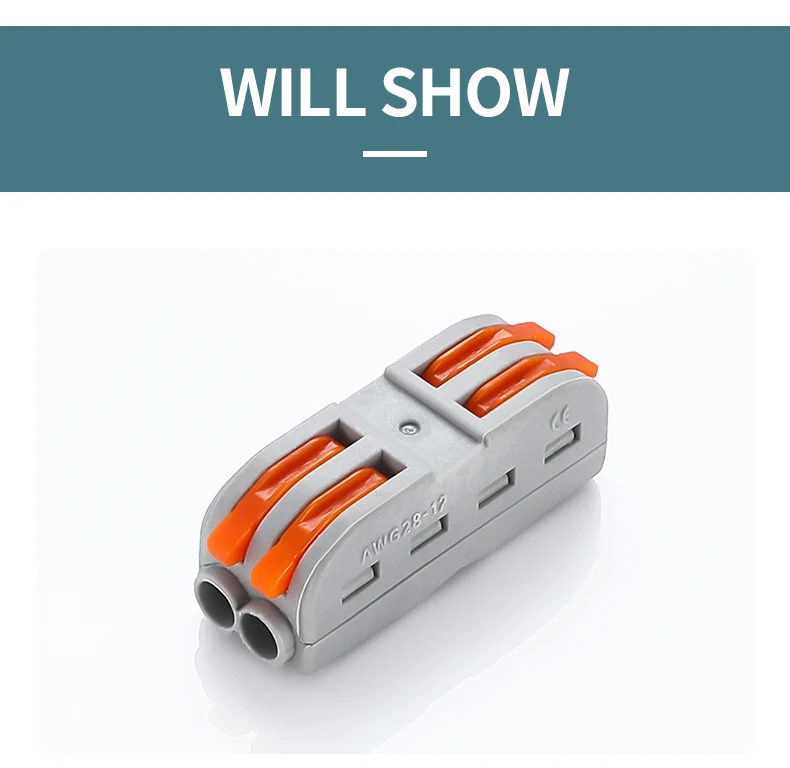 222 Compact Splicing Connectors Lever Connector Quick Connect Crimp ...