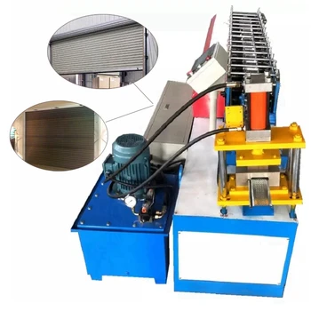 Fully Automatic Roller Shutter Slats Door Roll Forming Machine For Metal Rolling Up Door Profile ...