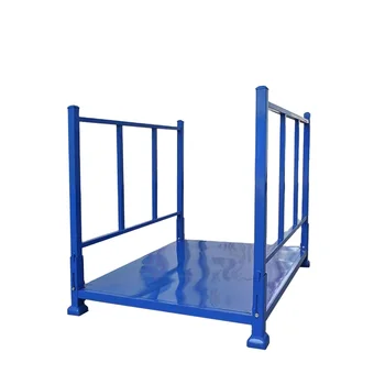 Warehouse Foldable Storage Steel Stacking Pallets For Fabric Rolls ...